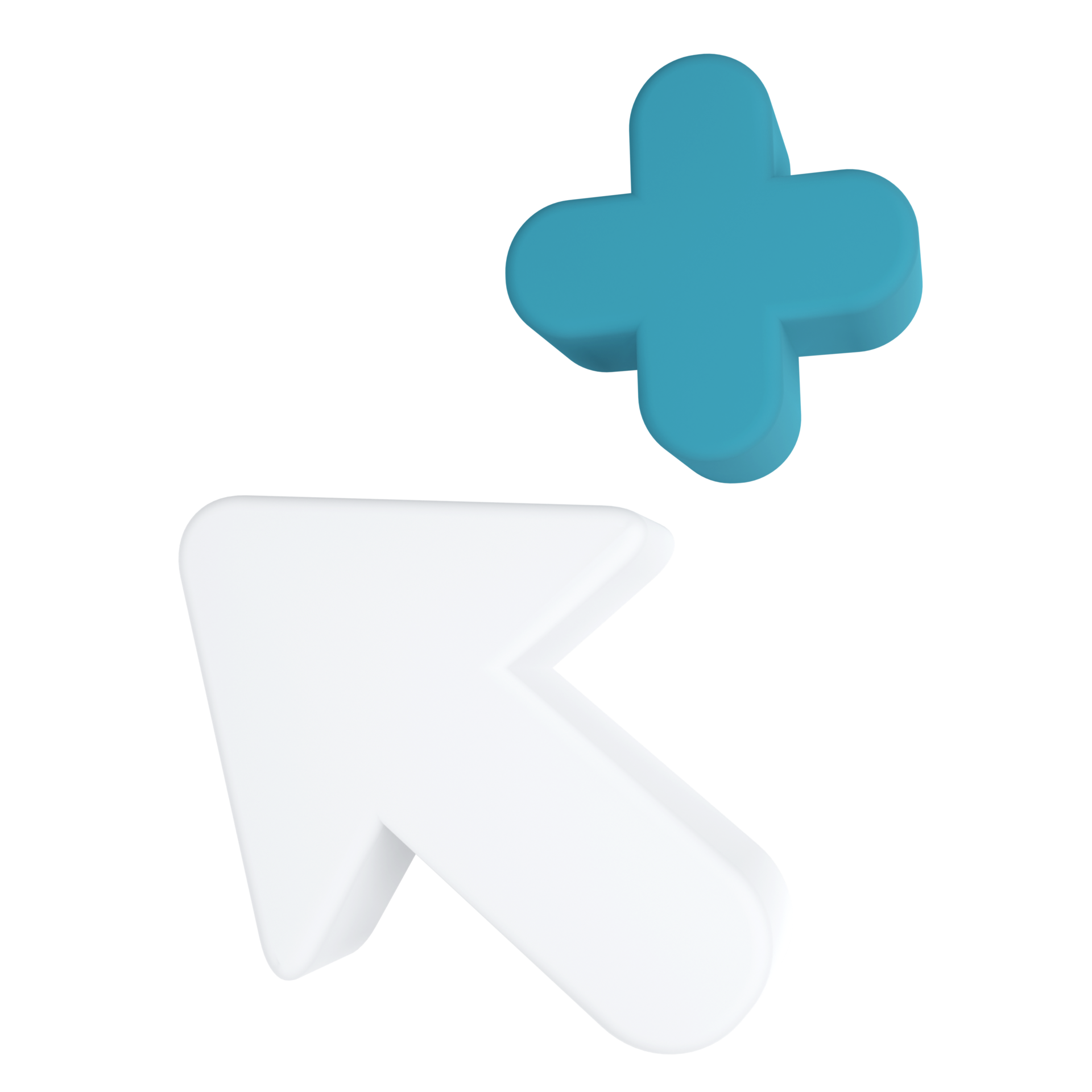 Add cursor. Cursor 3D rendering. 17785488 PNG