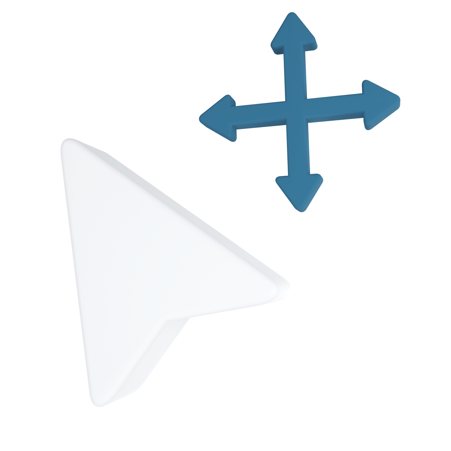 Move Cursor Cursor 3d Rendering 17785497 Png