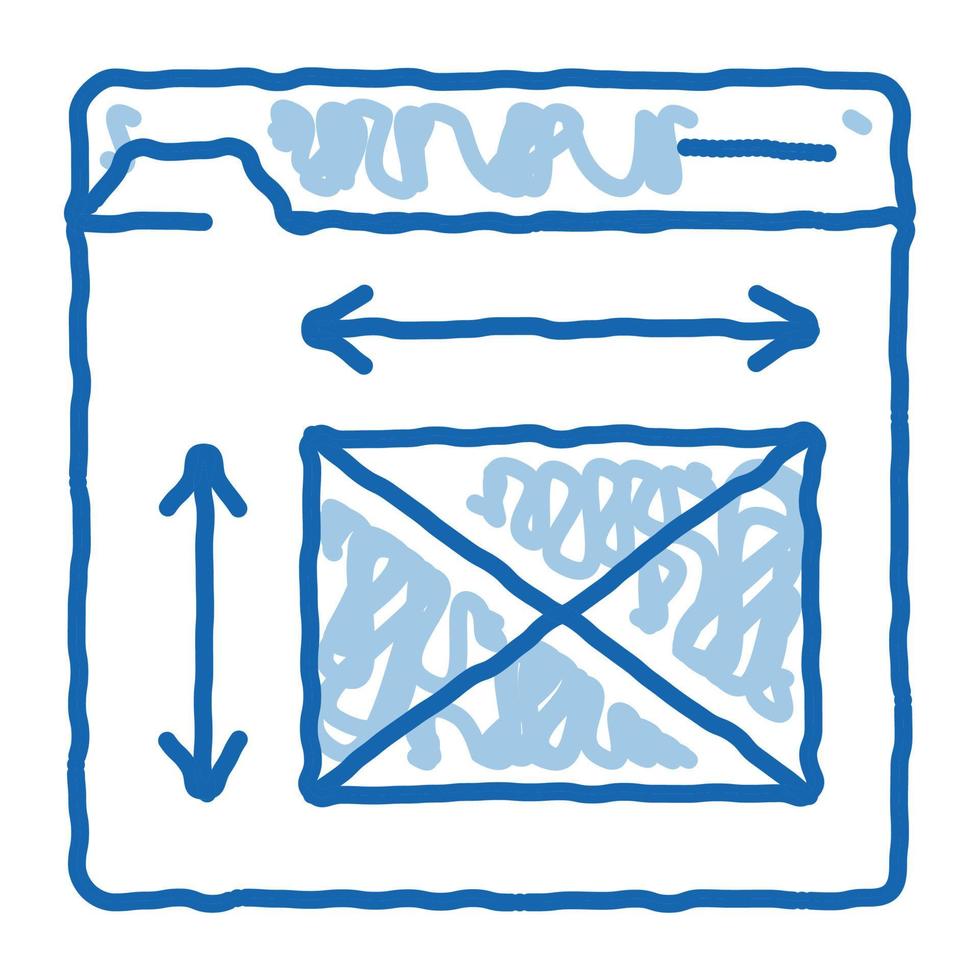 Front End Web Design Sizes Doodle Icon Hand Drawn Illustration 17787988 Vector Art At Vecteezy