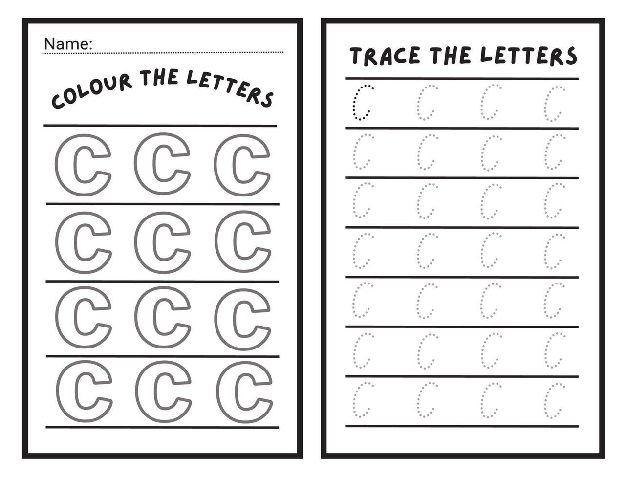 Alphabet Letters Tracing Worksheet With Alphabet Letter C Basic alphabet-letters-tracing-worksheet-with-alphabet-letter-c-basic
