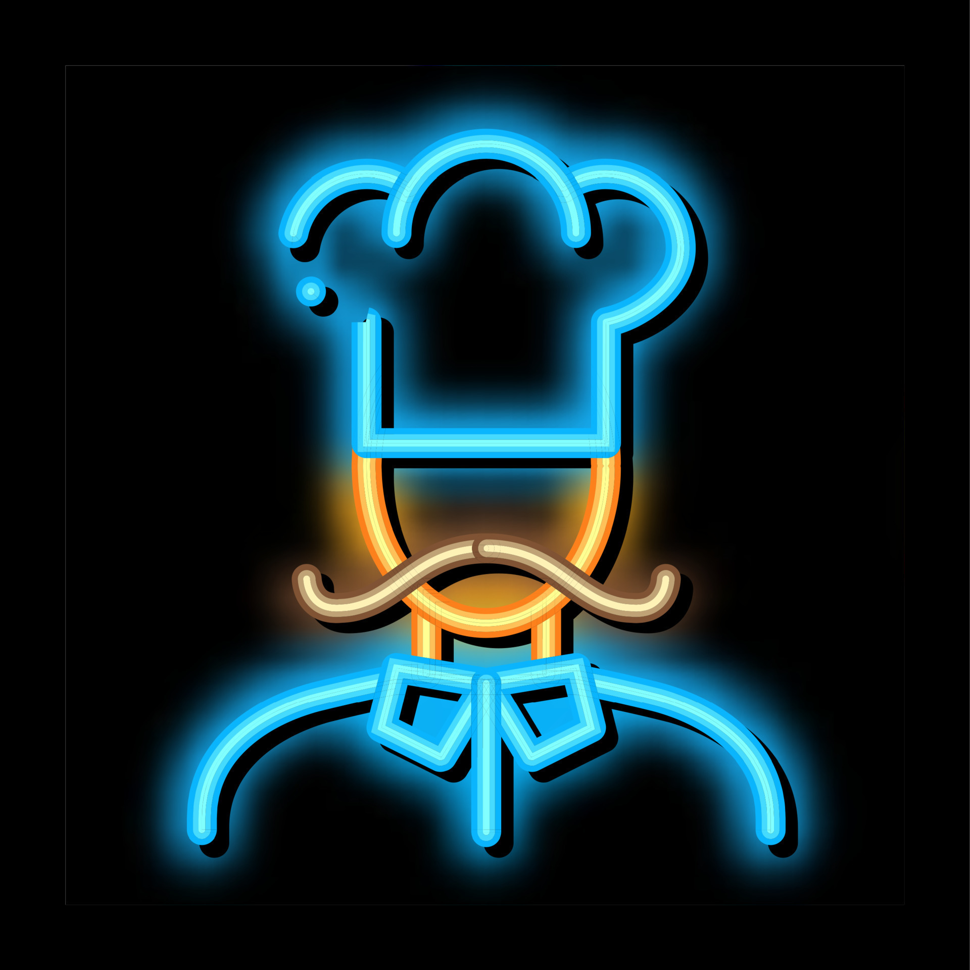 Cook Silhouette neon glow icon illustration 17791426 Vector Art at Vecteezy Cook Silhouette neon glow icon illustration 17791426 Vector Art at Vecteezy