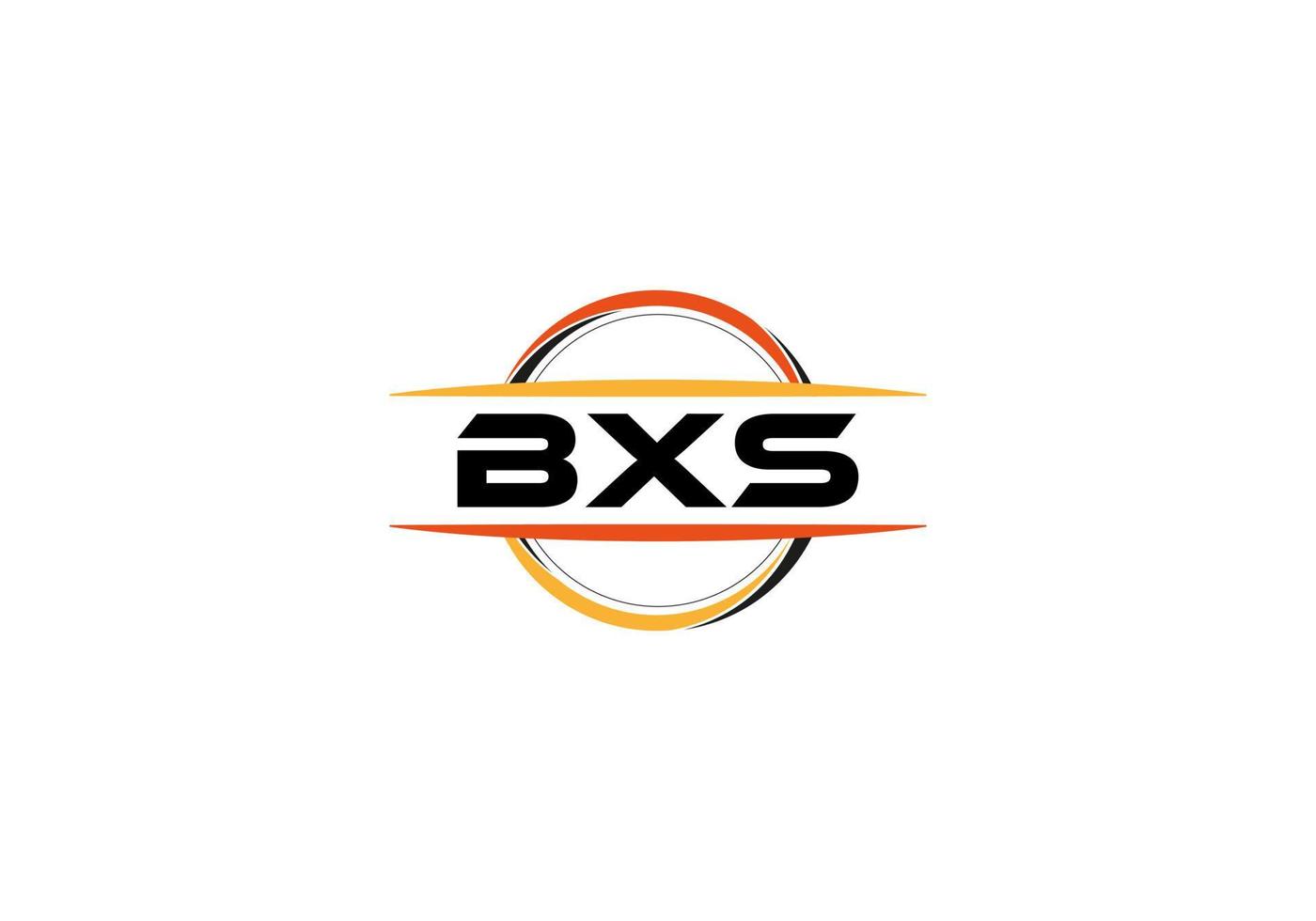 logotipo de forma de mandala de realeza de letra bxs. logotipo de arte de pincel bxs. logotipo ...