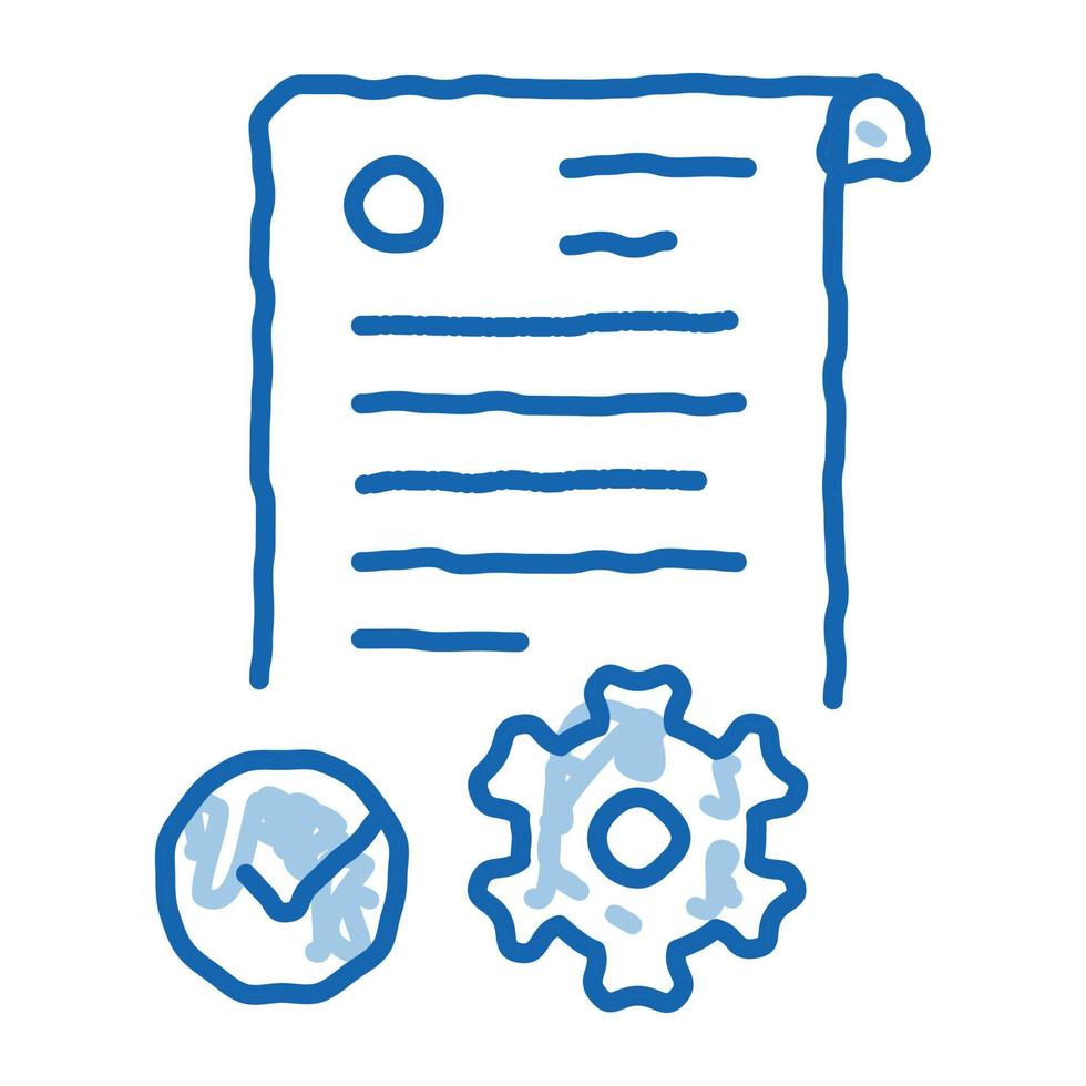 process applications doodle icon hand drawn illustration 17795833 ...