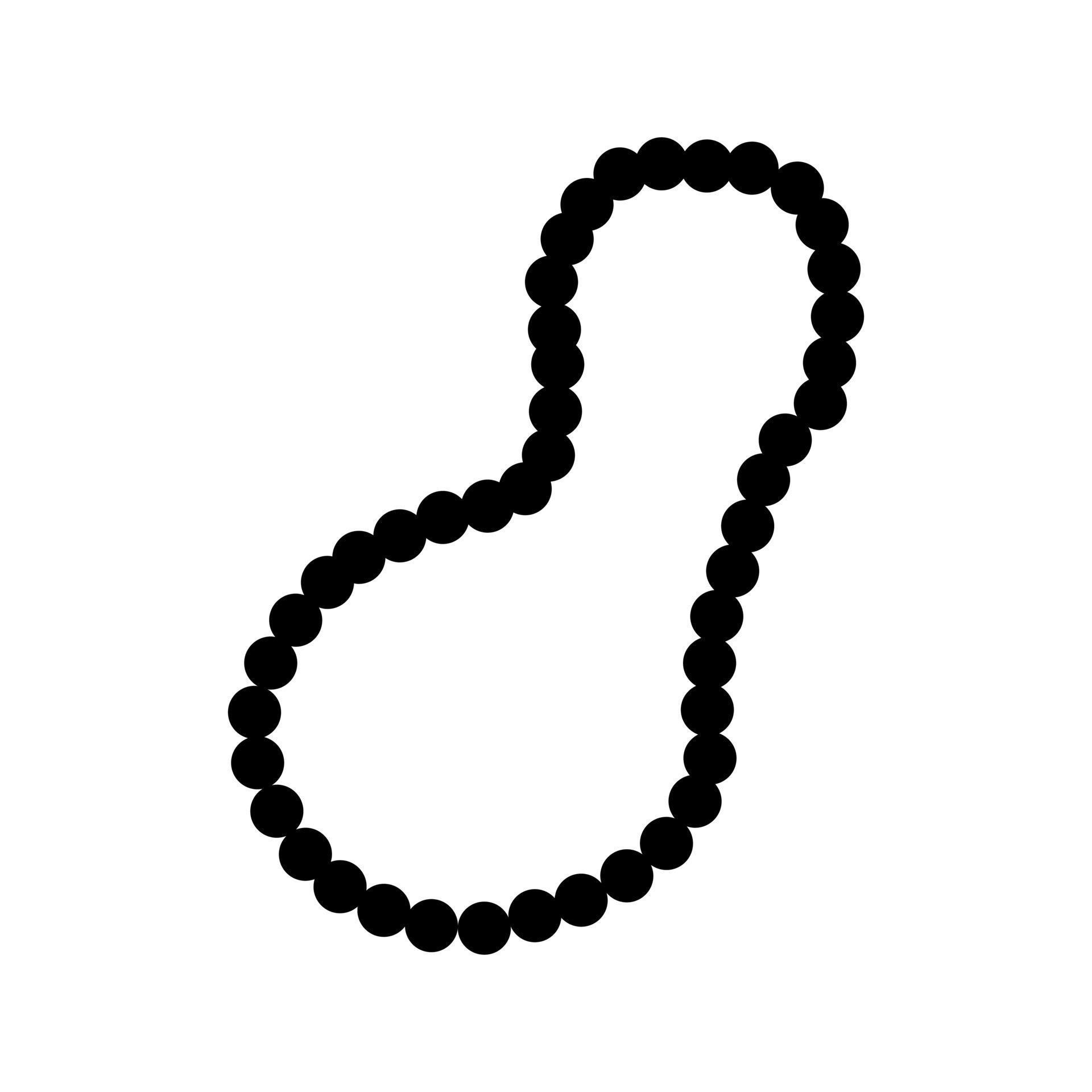 Pearl icon vector. Necklace illustration sign. jewel symbol. Gem logo ...