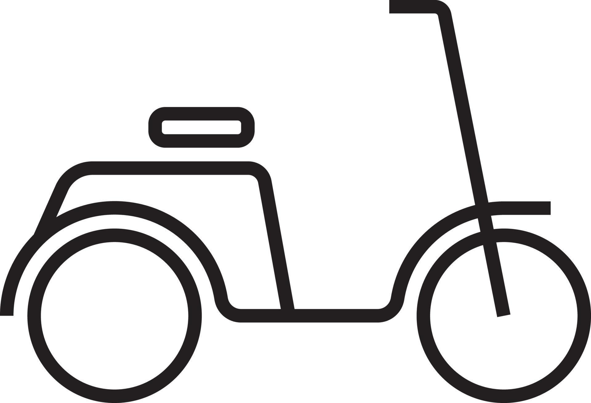 Scooter Transportation icon people icons with black outline style ...