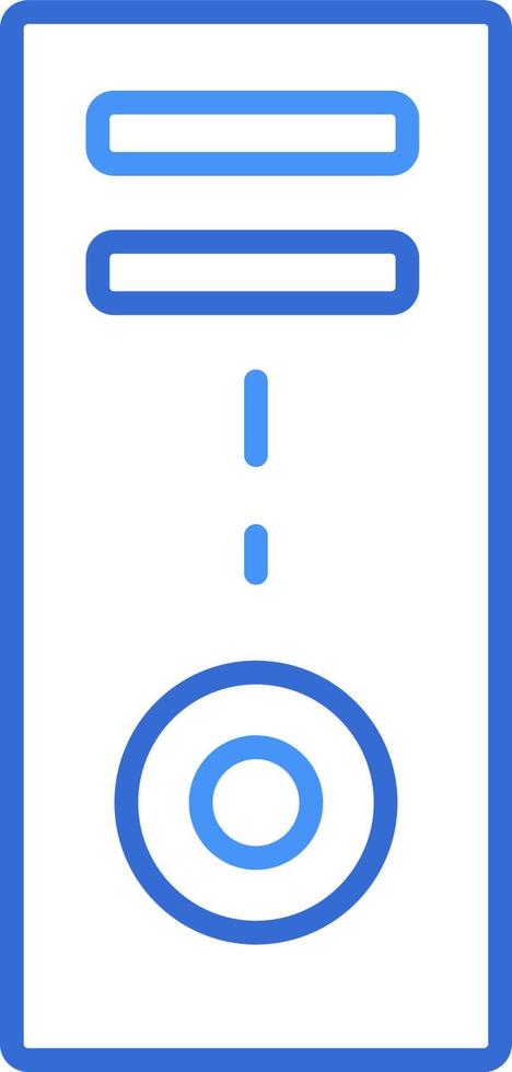 Computer technology icon with blue duotone style. Computing, diagram ...