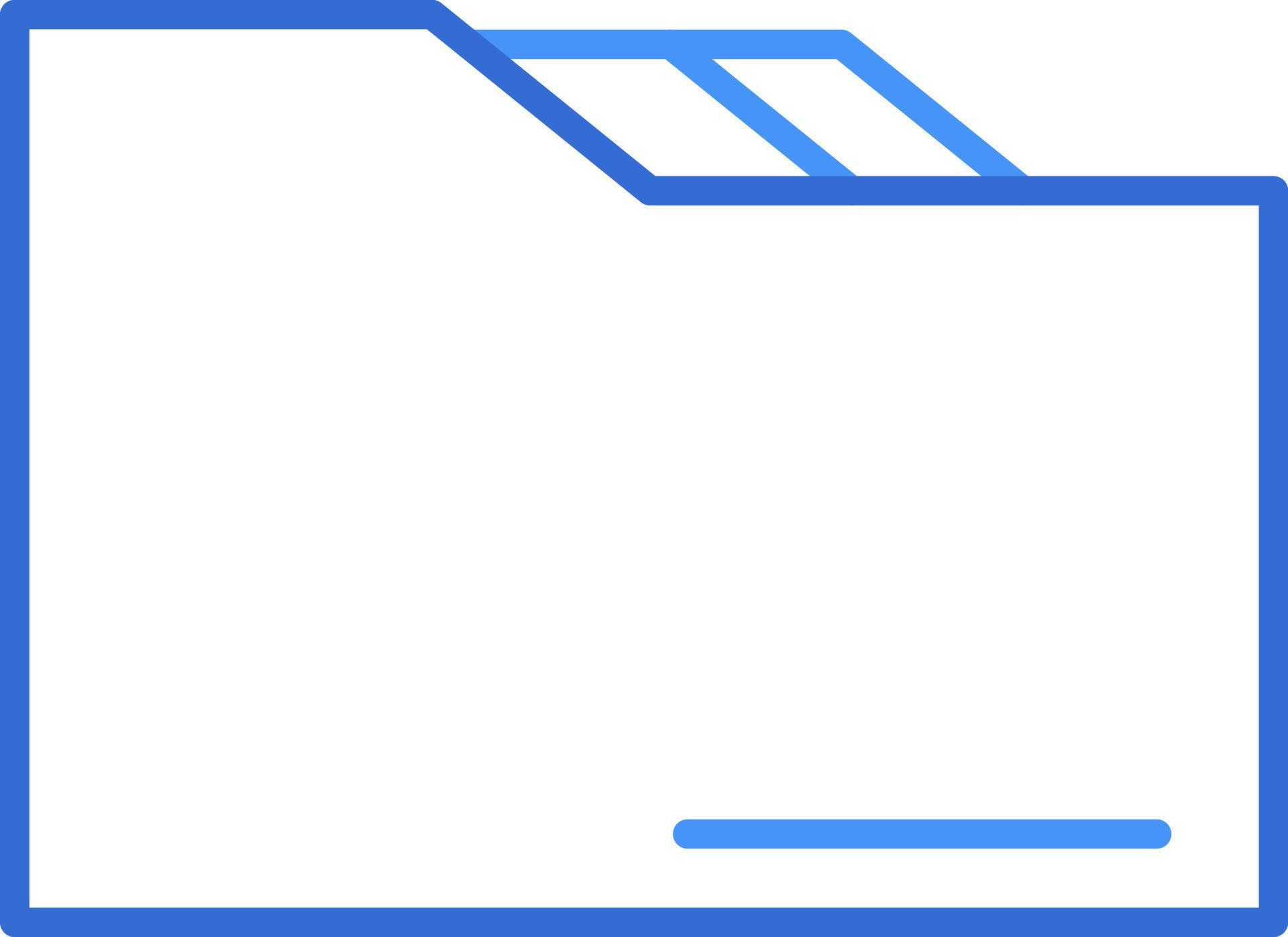 Folder technology icon with blue duotone style. Computing, diagram ...