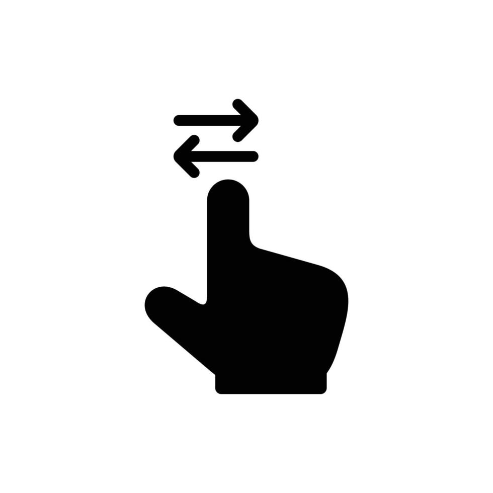 Scroll left and right simple flat icon vector illustration 17800506 ...