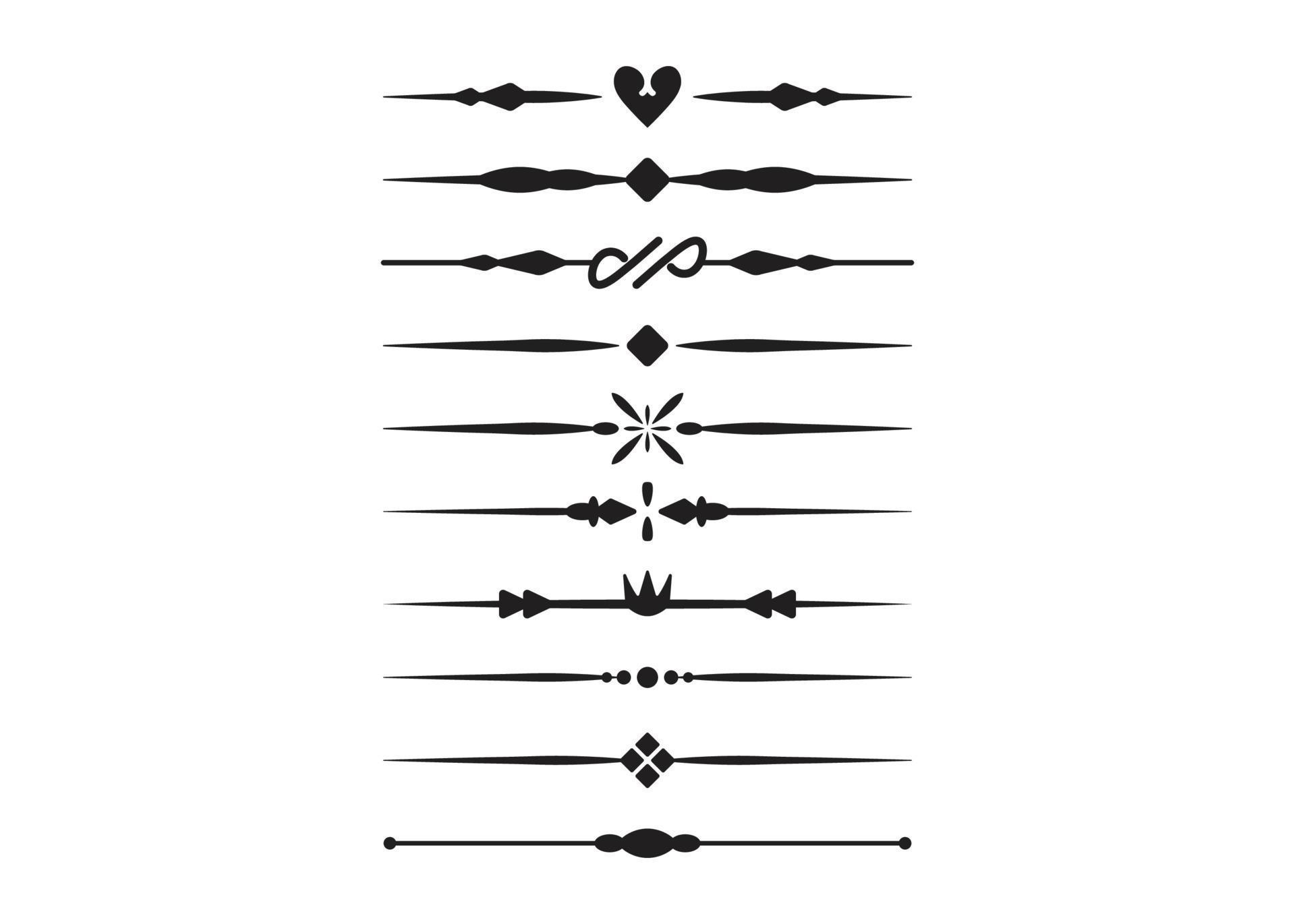 Decorative Line Ornament Element Vector 17801215 Vector Art at Vecteezy