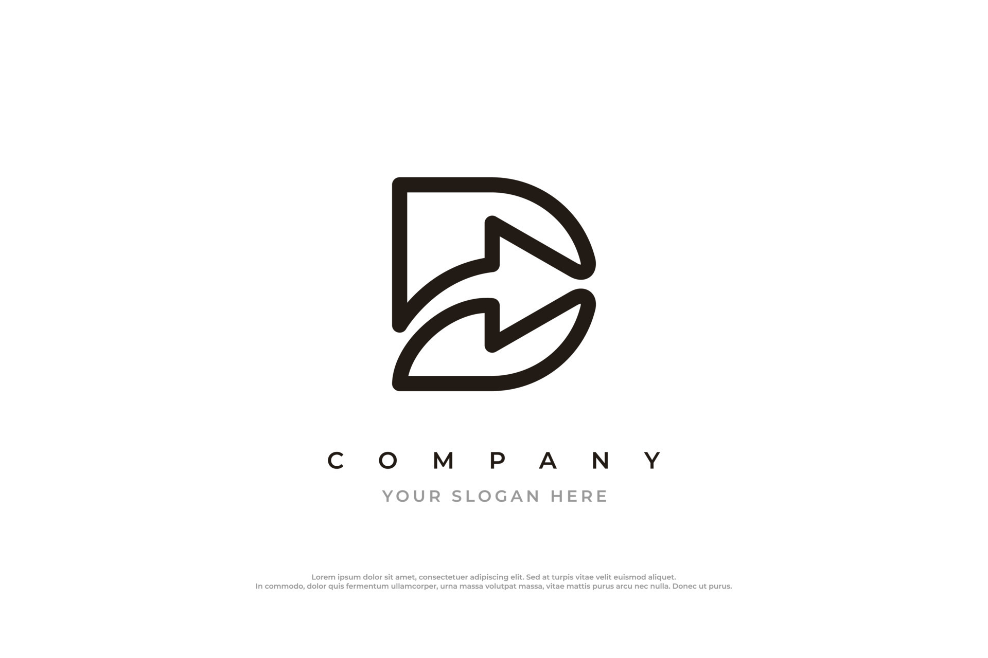 Initial Letter D Arrow Logo Design Vector Template 17801536 Vector Art at Vecteezy