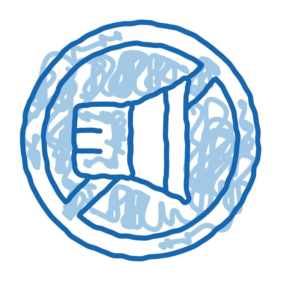 Speaker Ban Doodle Icon Hand Drawn Illustration 17803066 Vector Art At Vecteezy