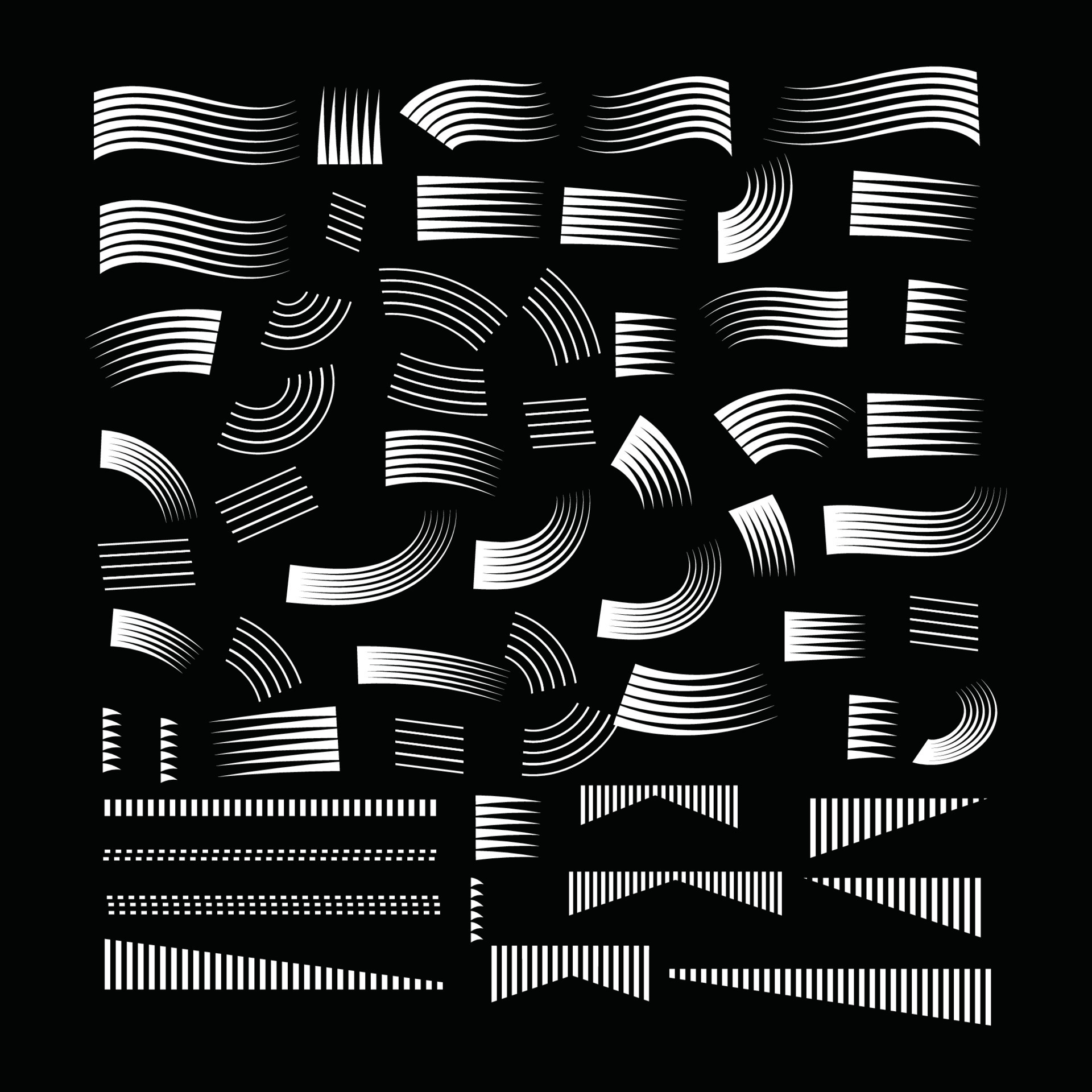 set of hand drawn design ornaments accent doodle design elements ...