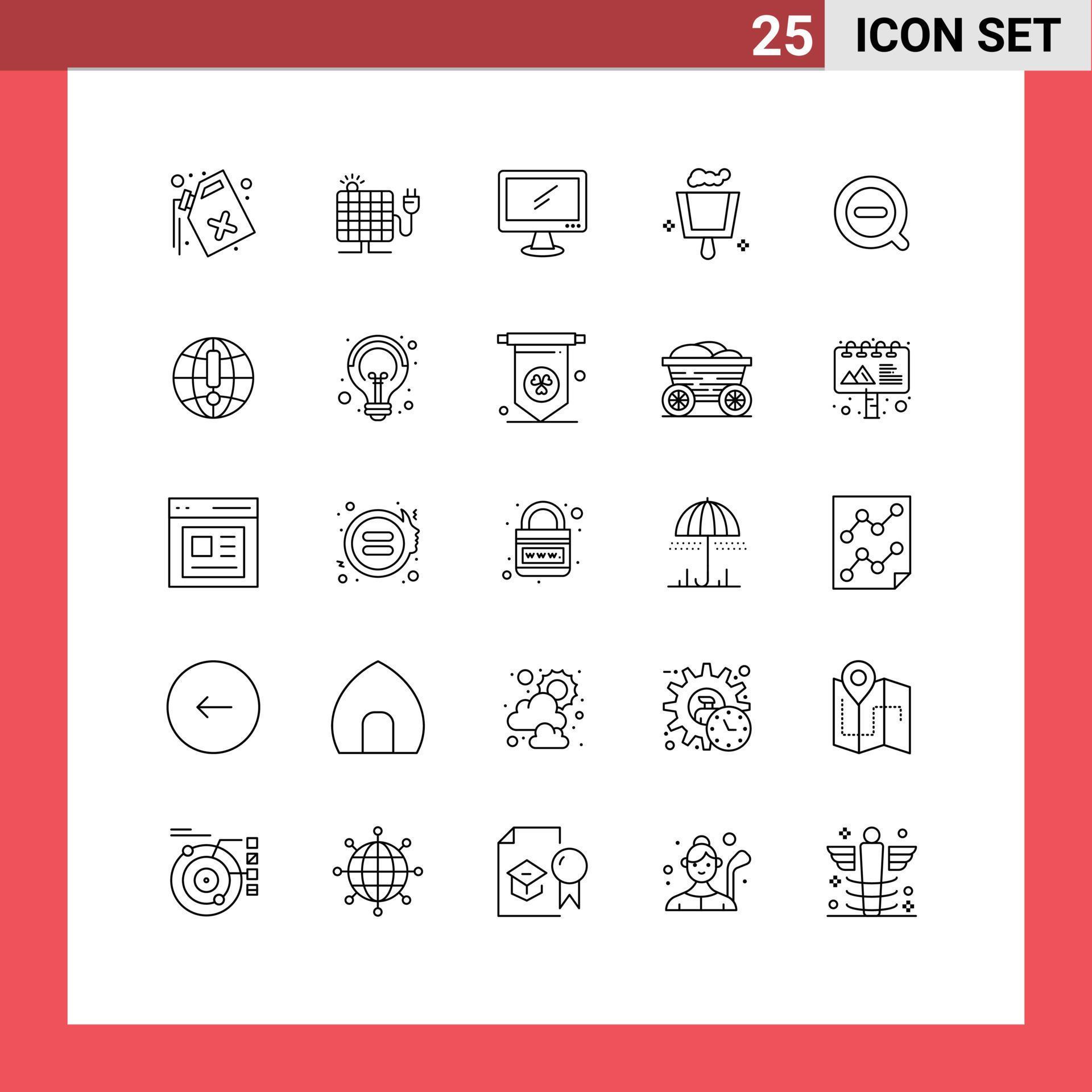 Set Of 25 Vector Lines On Grid For Less Sweep Computer Dustpan Pc Editable Vector Design