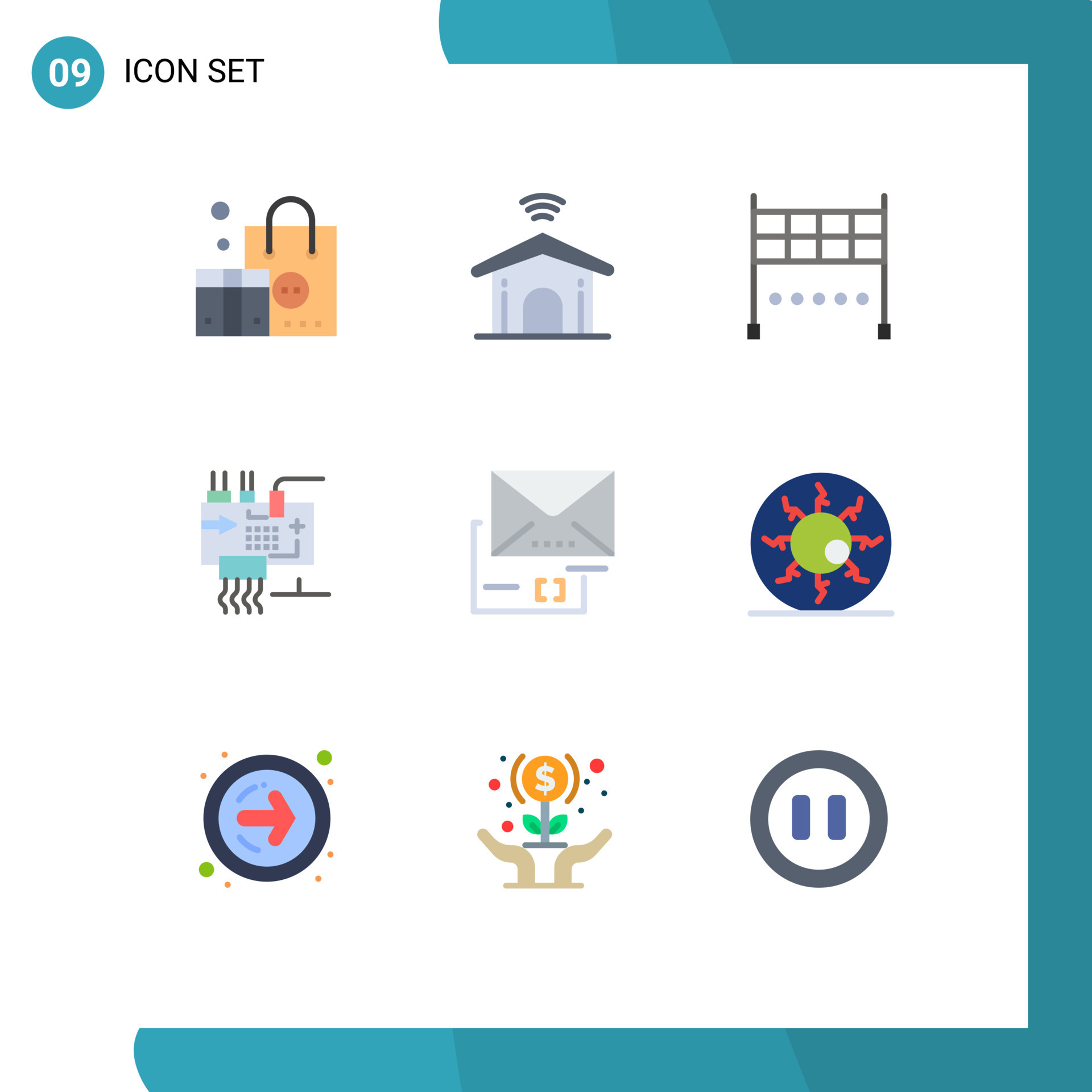 Stock Vector Icon Pack of 9 Line Signs and Symbols for document parts ... Stock Vector Icon Pack of 9 Line Signs and Symbols for document parts ...