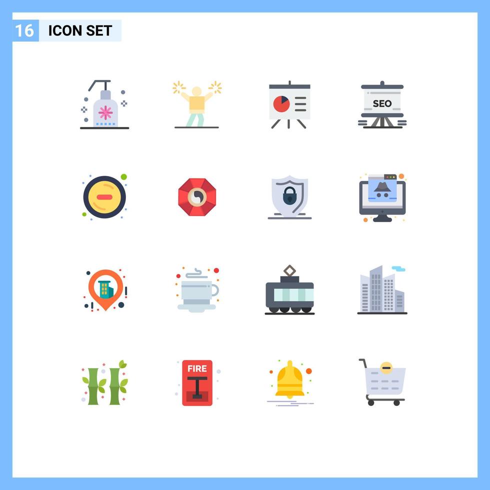 User Interface Pack Of 16 Basic Flat Colors Of Minus Board Analytics Analytics Traning Editable