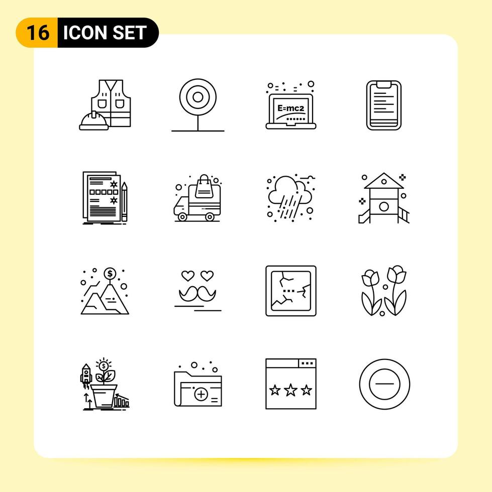 Group of 16 Outlines Signs and Symbols for component board kitchen text ... Group of 16 Outlines Signs and Symbols for component board kitchen text ...