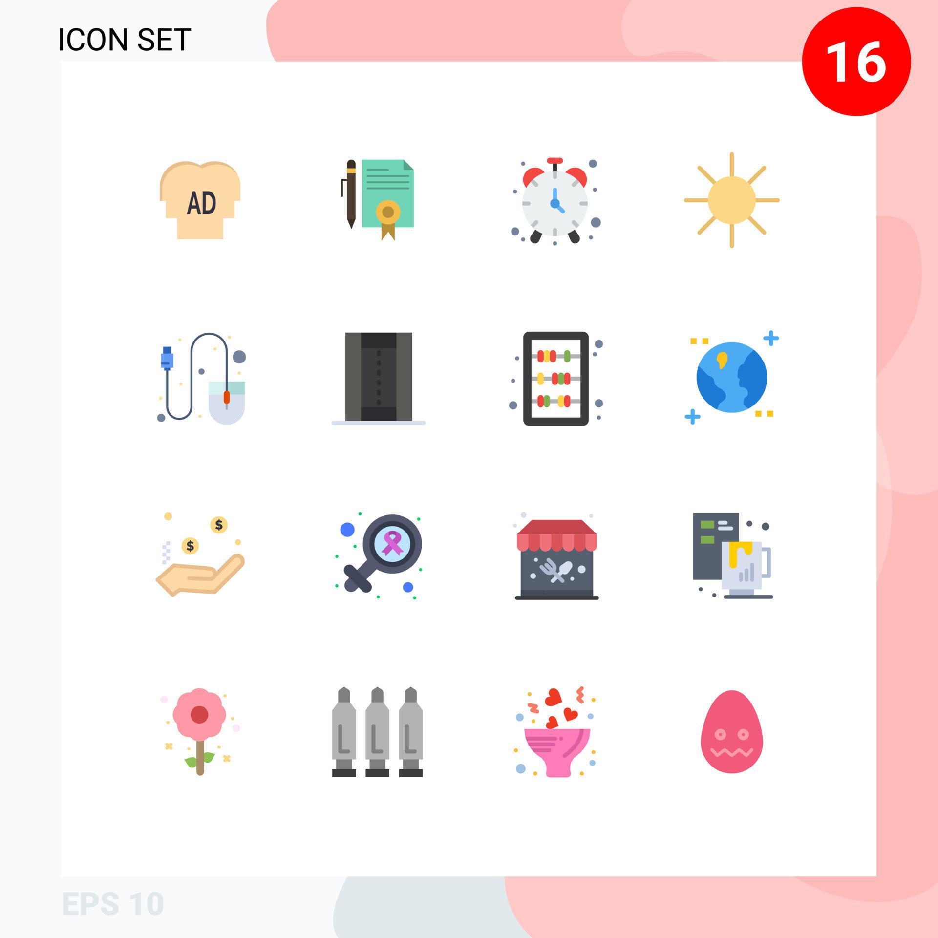 16 Universal Flat Colors Set For Web And Mobile Applications Hardware Ray Page Logo Timepiece