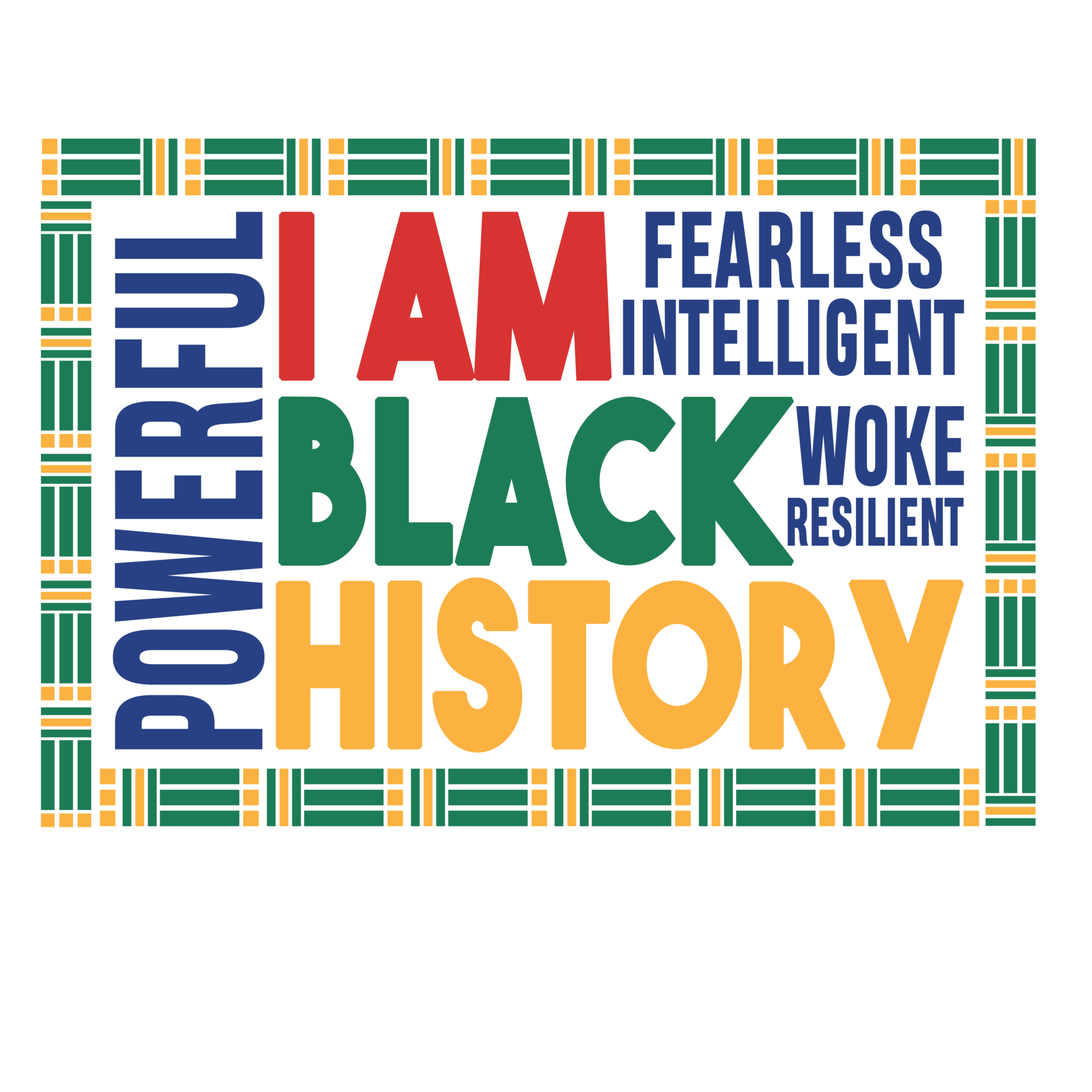 black history month African American History Designs set with text t ...
