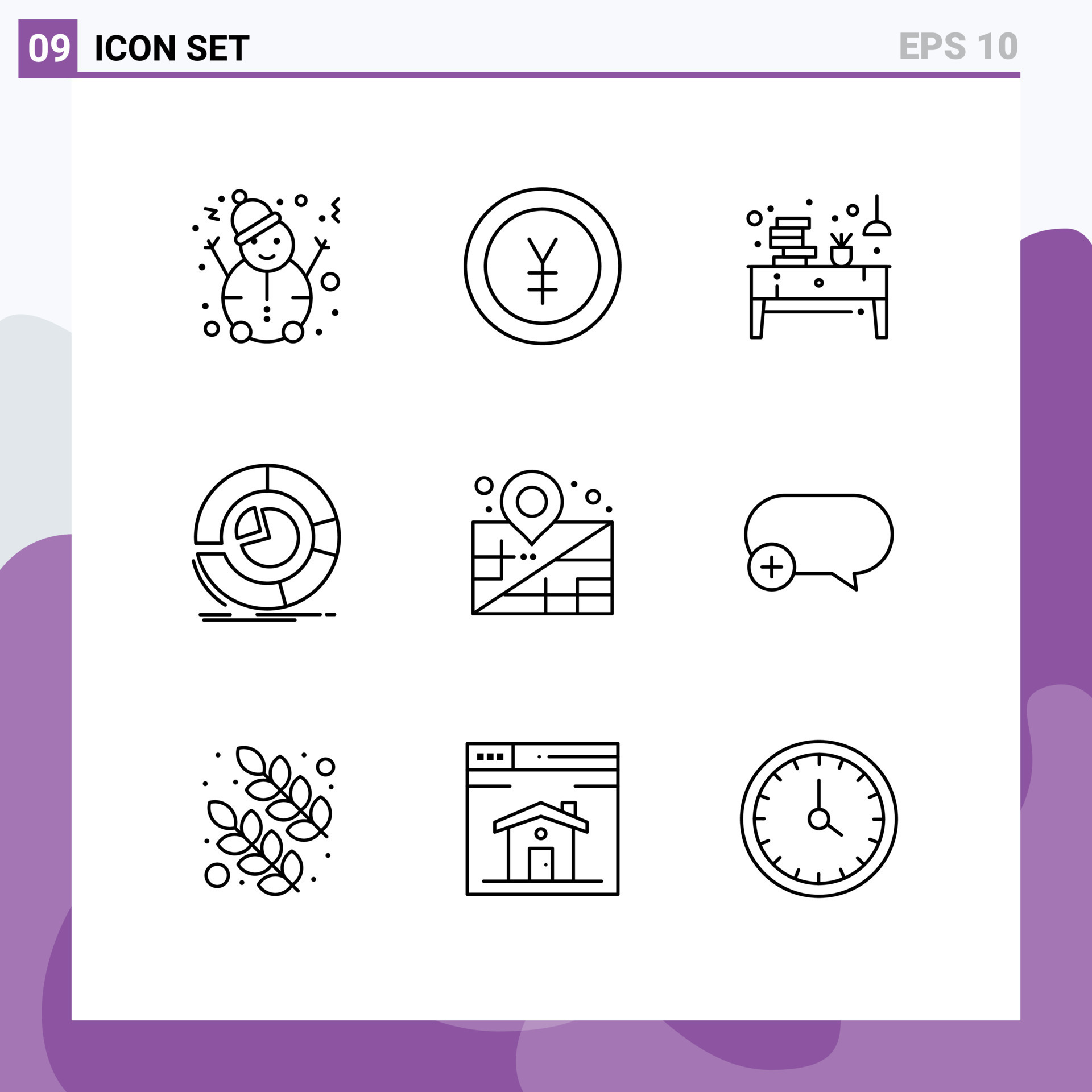 9 Universal Outlines Set For Web And Mobile Applications Location
