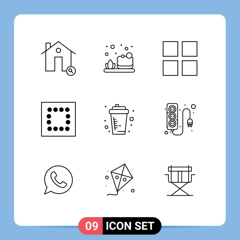 9 Universal Outlines Set For Web And Mobile Applications Sport Drink