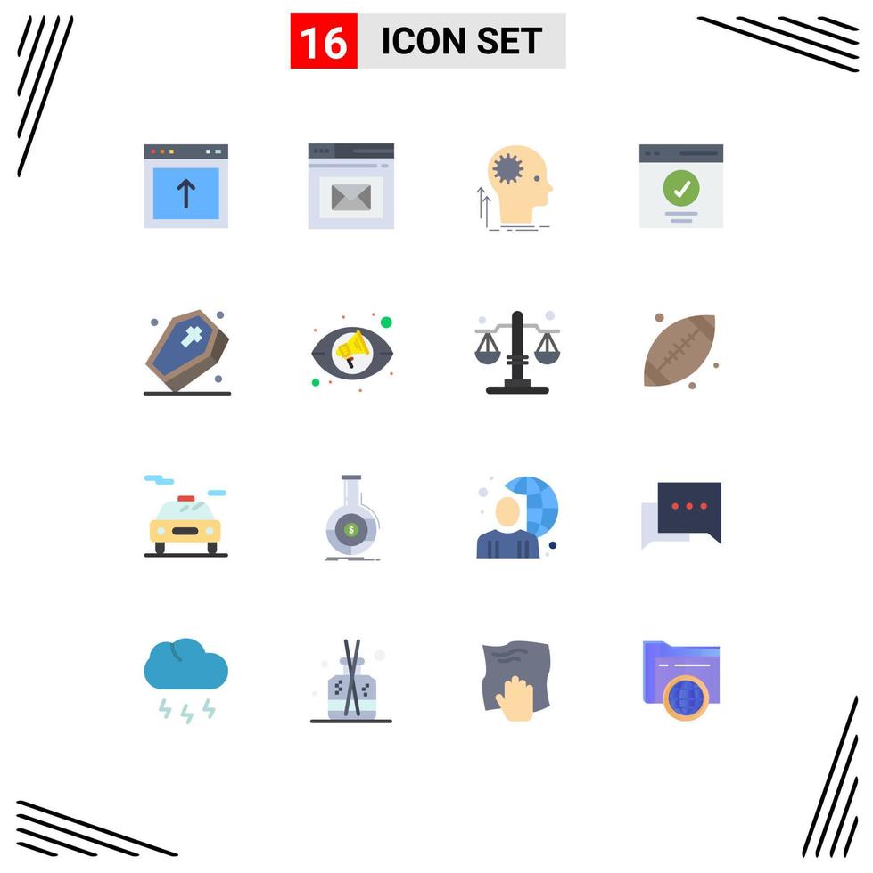 16 Universal Flat Colors Set For Web And Mobile Applications Success Interface Web Communication