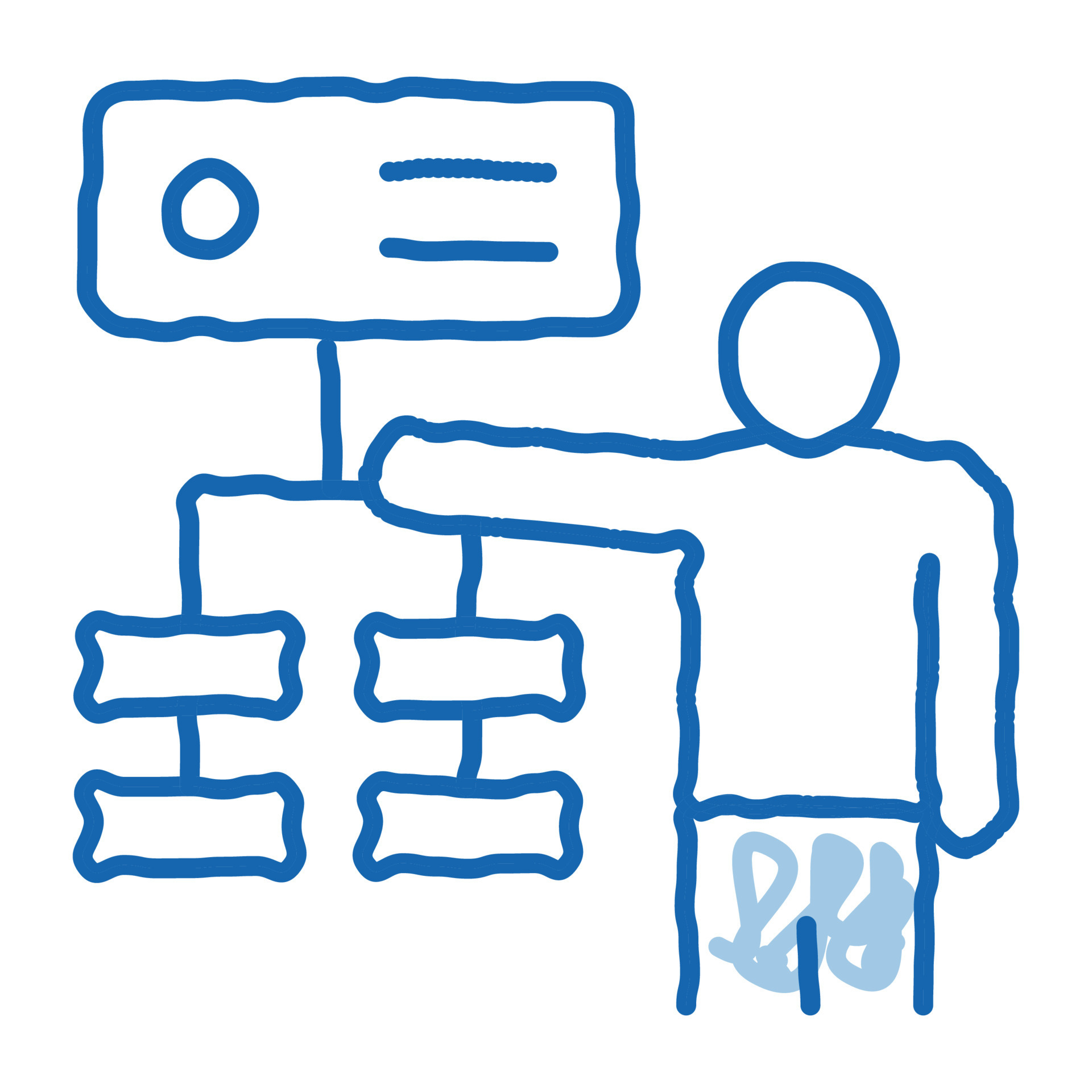 Gradual Algorithm Doodle Icon Hand Drawn Illustration 17918288 Vector