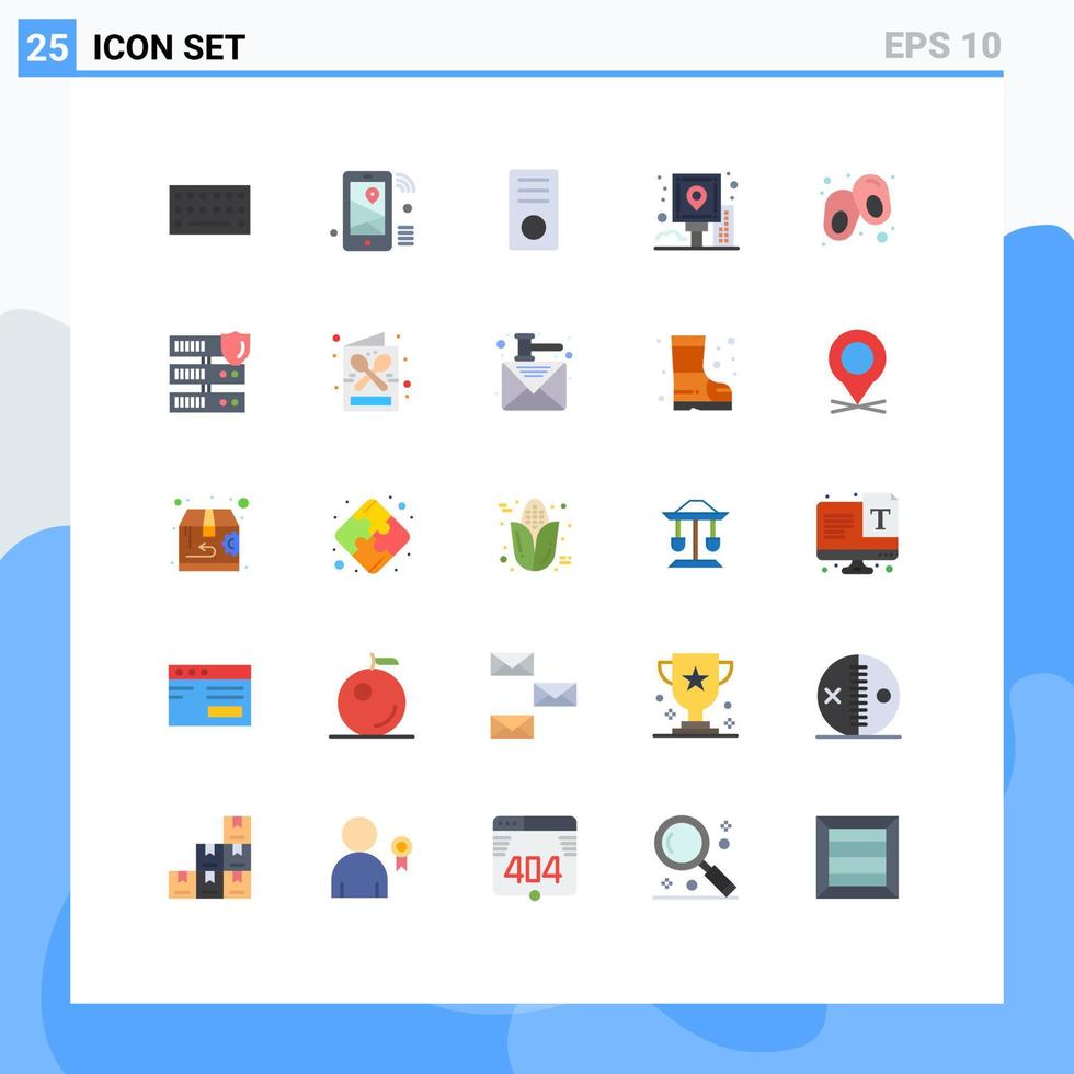 Set Of 25 Modern Ui Icons Symbols Signs For Route Navigation Computers Guide Hardware Editable