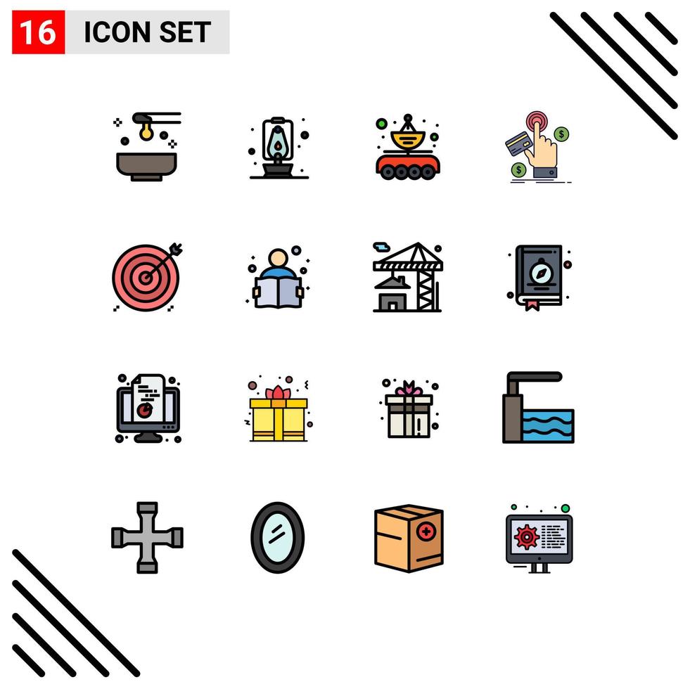 Stock Vector Icon Pack of 16 Line Signs and Symbols for web pay antenna ...