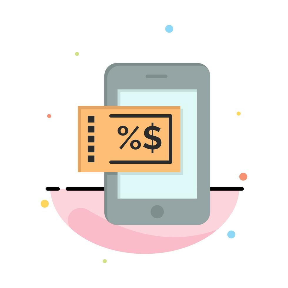 Mobile Shopping Discount Abstract Flat Color Icon Template 17963343 Vector Art At Vecteezy