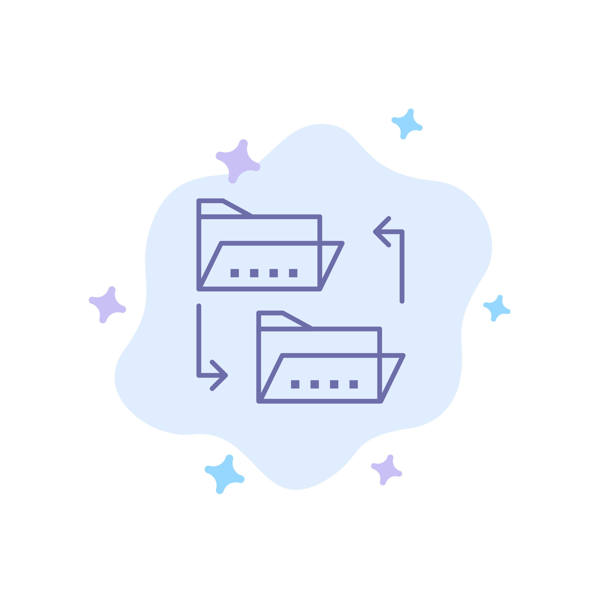 Folder Document File File Sharing Sharing Blue Icon on Abstract Cloud Background 17964437 Vector ...