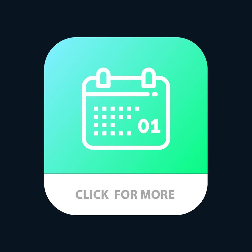 Canada Calendar Date Day Mobile App Button Android And Ios Line Version 17964911 Vector Art At