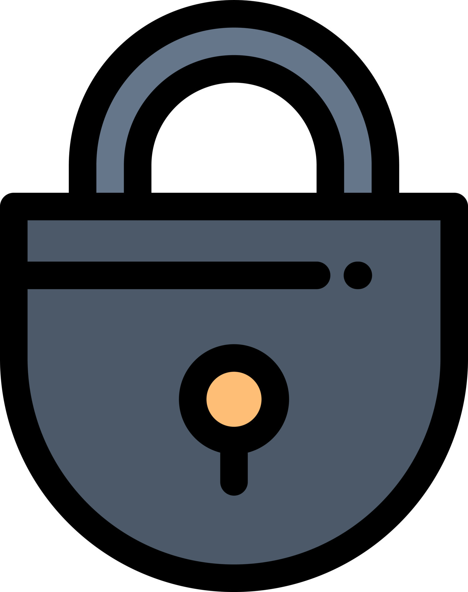 Internet Lock Locked Security Flat Color Icon Vector Icon Banner