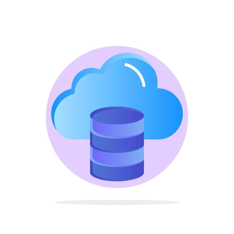 Cloud Computing Money Dollar Abstract Circle Background Flat Color Icon
