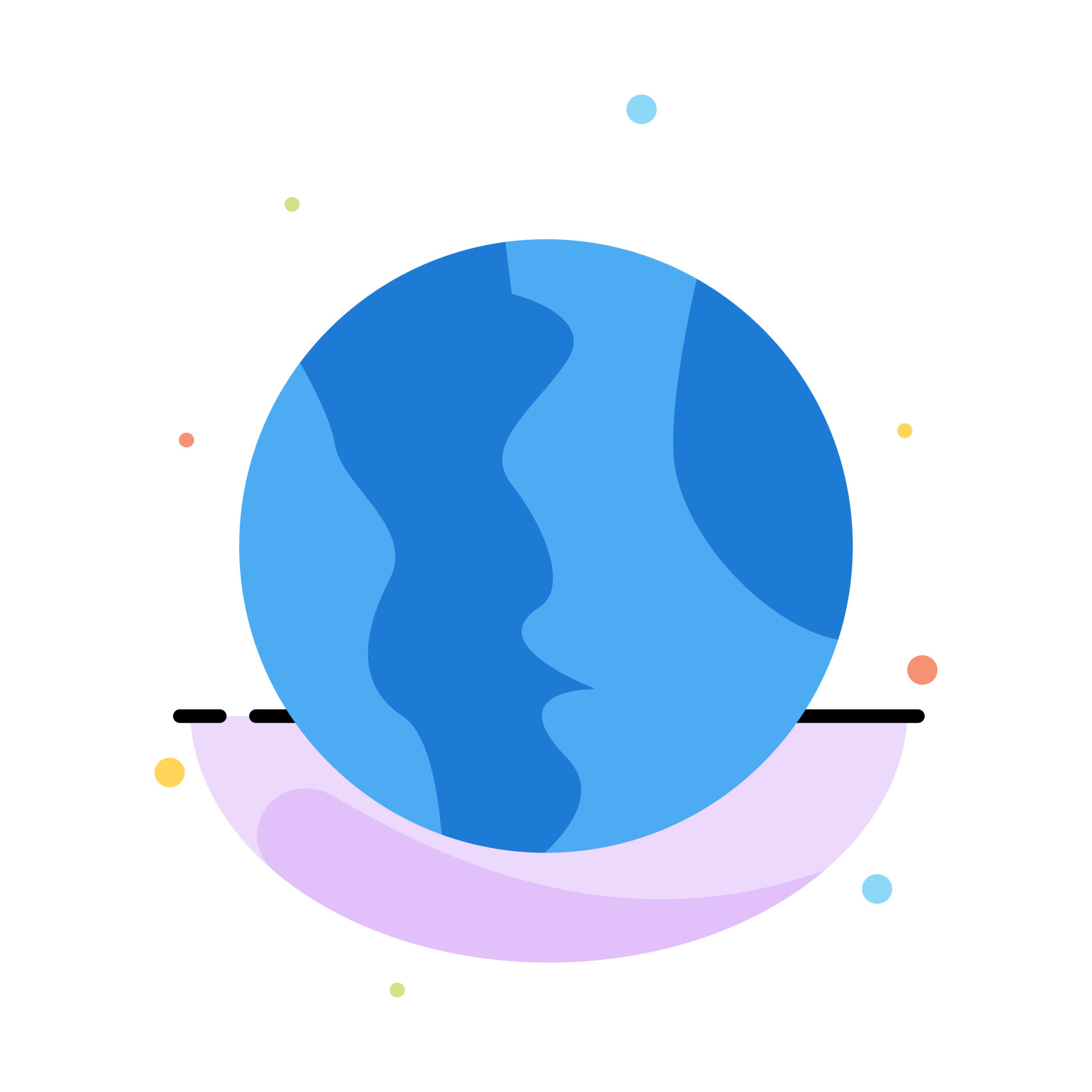 Global Location Map World Geography Abstract Flat Color Icon Template