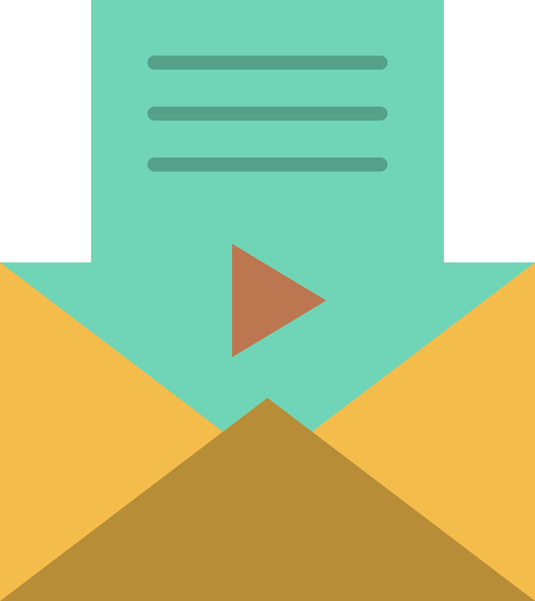 Mail Message Sms Video Player Flat Color Icon Vector Icon Banner Template 17965937 Vector Art At