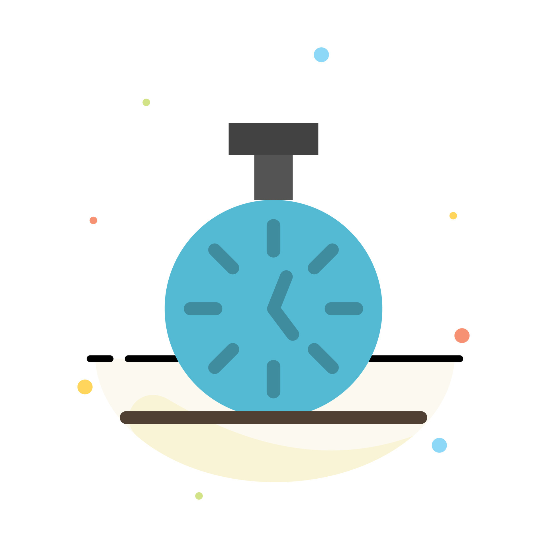 Stopwatch Time Timer Count Abstract Flat Color Icon Template 17965950
