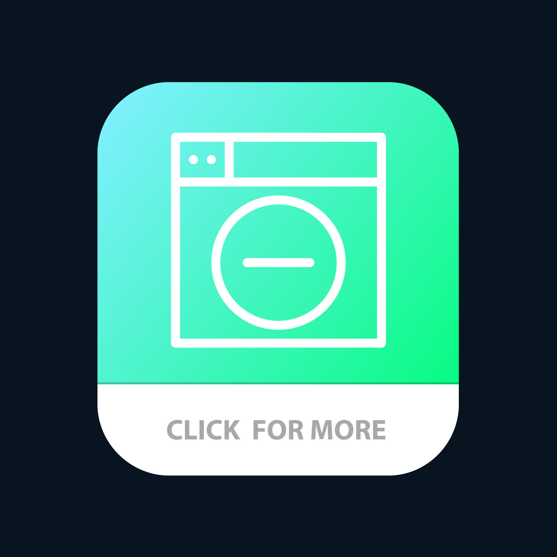 Web Design Less minimize Mobile App Button Android and IOS Line Version 17966392 Vector Art at ...