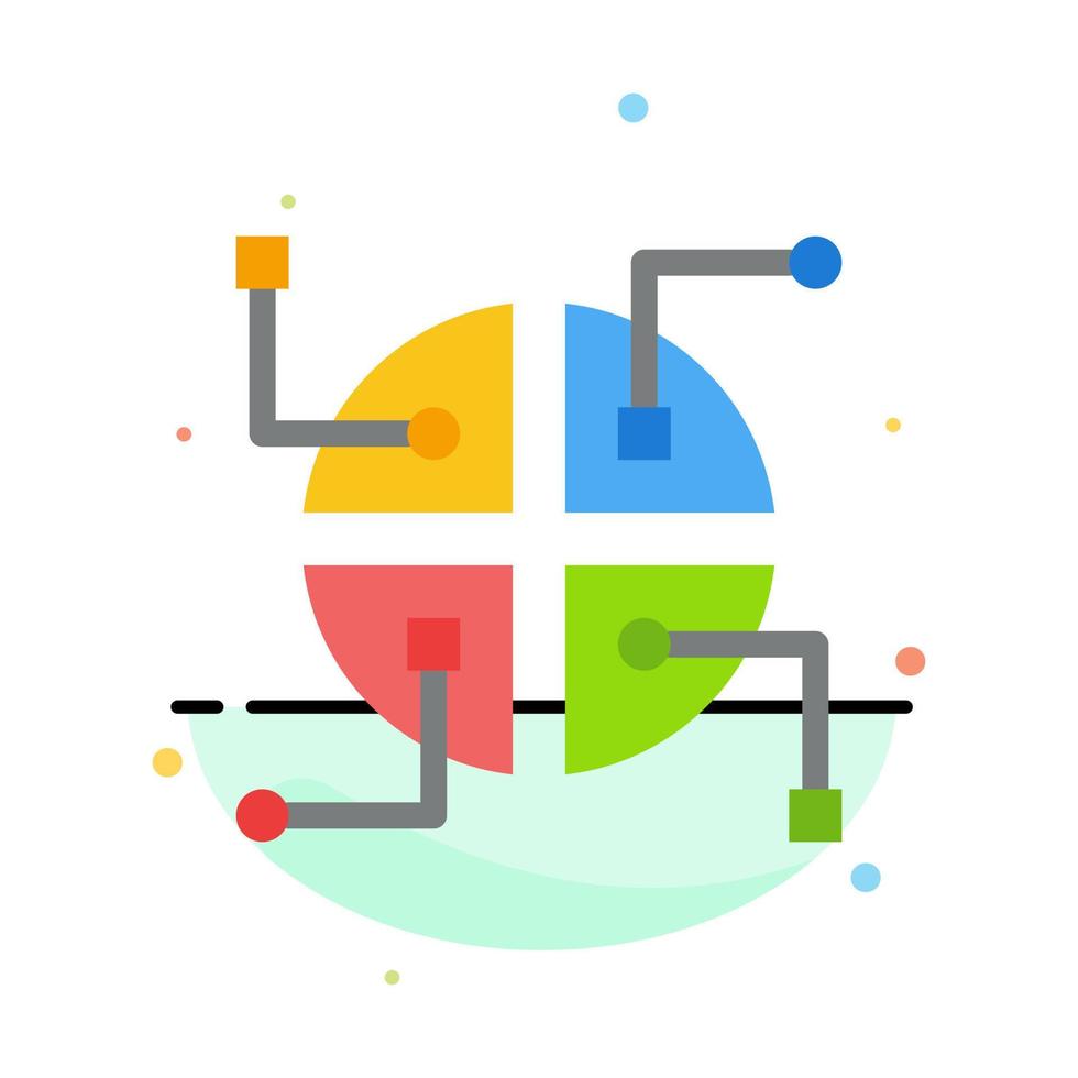 Construction Network Map Abstract Flat Color Icon Template 17966554 ...