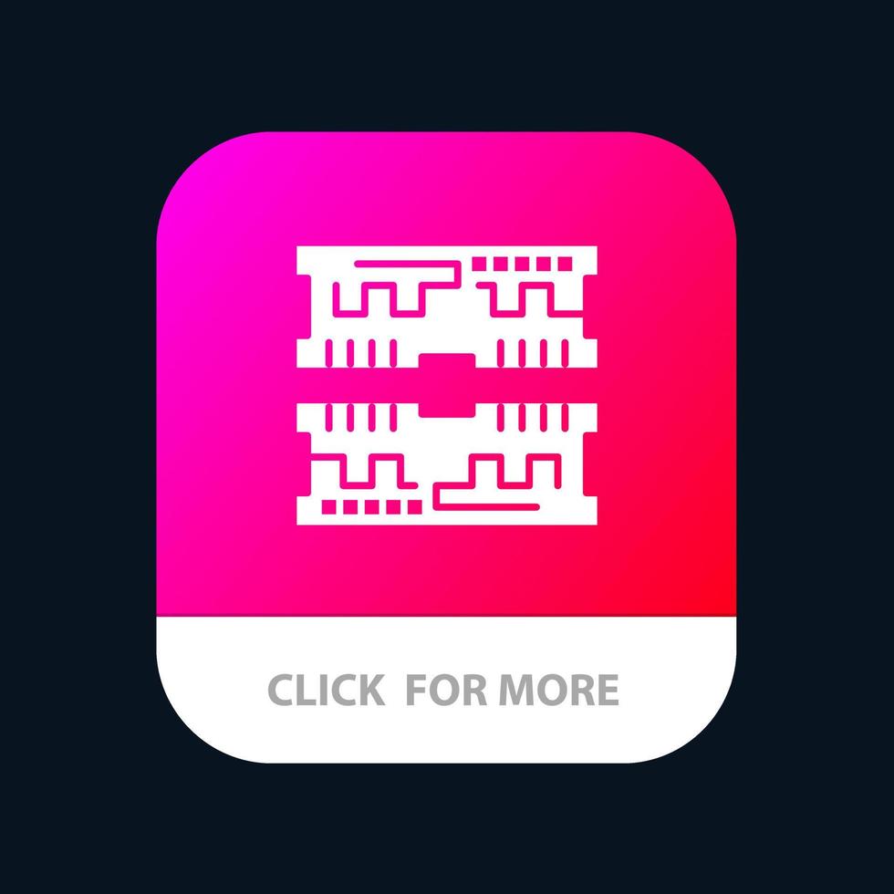 Cards Component Computer Mobile App Button Android And Ios Glyph Version 17966826 Vector Art At