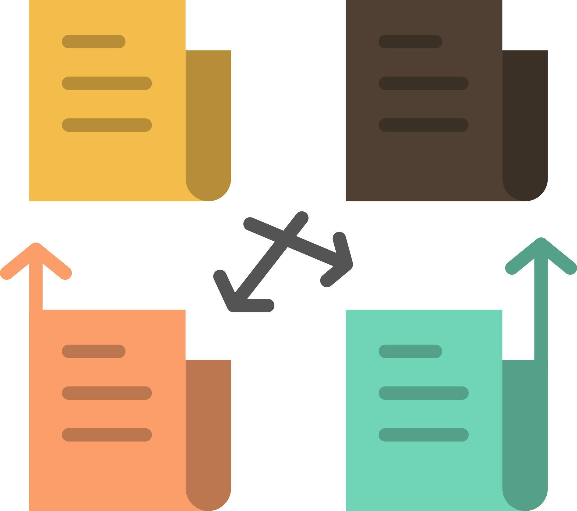 Exchange File Folder Data Privacy Flat Color Icon Vector icon banner Template 17967449 Vector ...