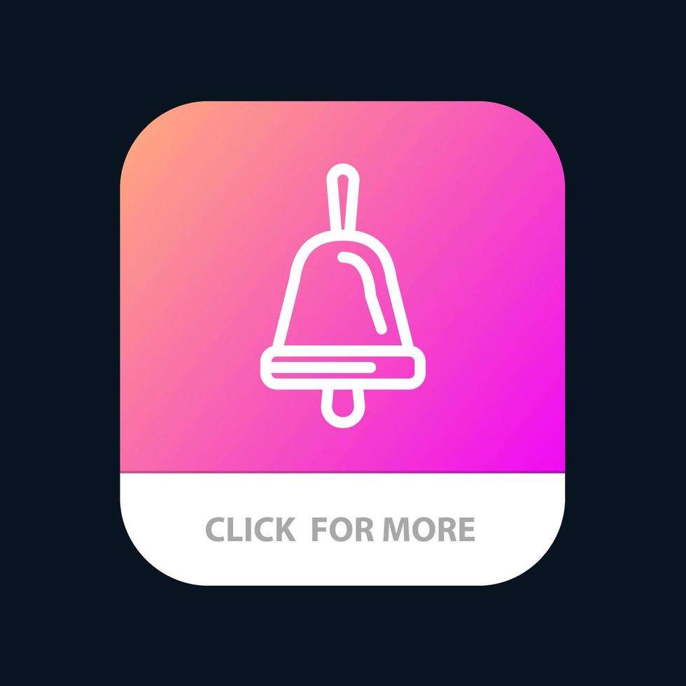 Bell Education School Mobile App Button Android And Ios Line Version