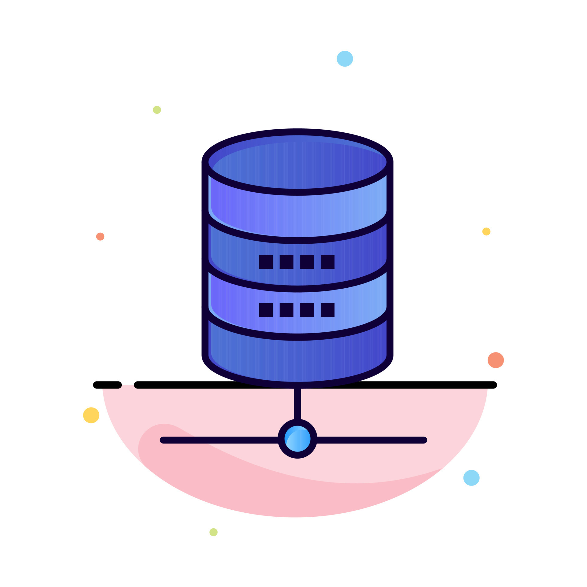 Dollar Server Money Computing Abstract Flat Color Icon Template 17968322 Vector Art At Vecteezy