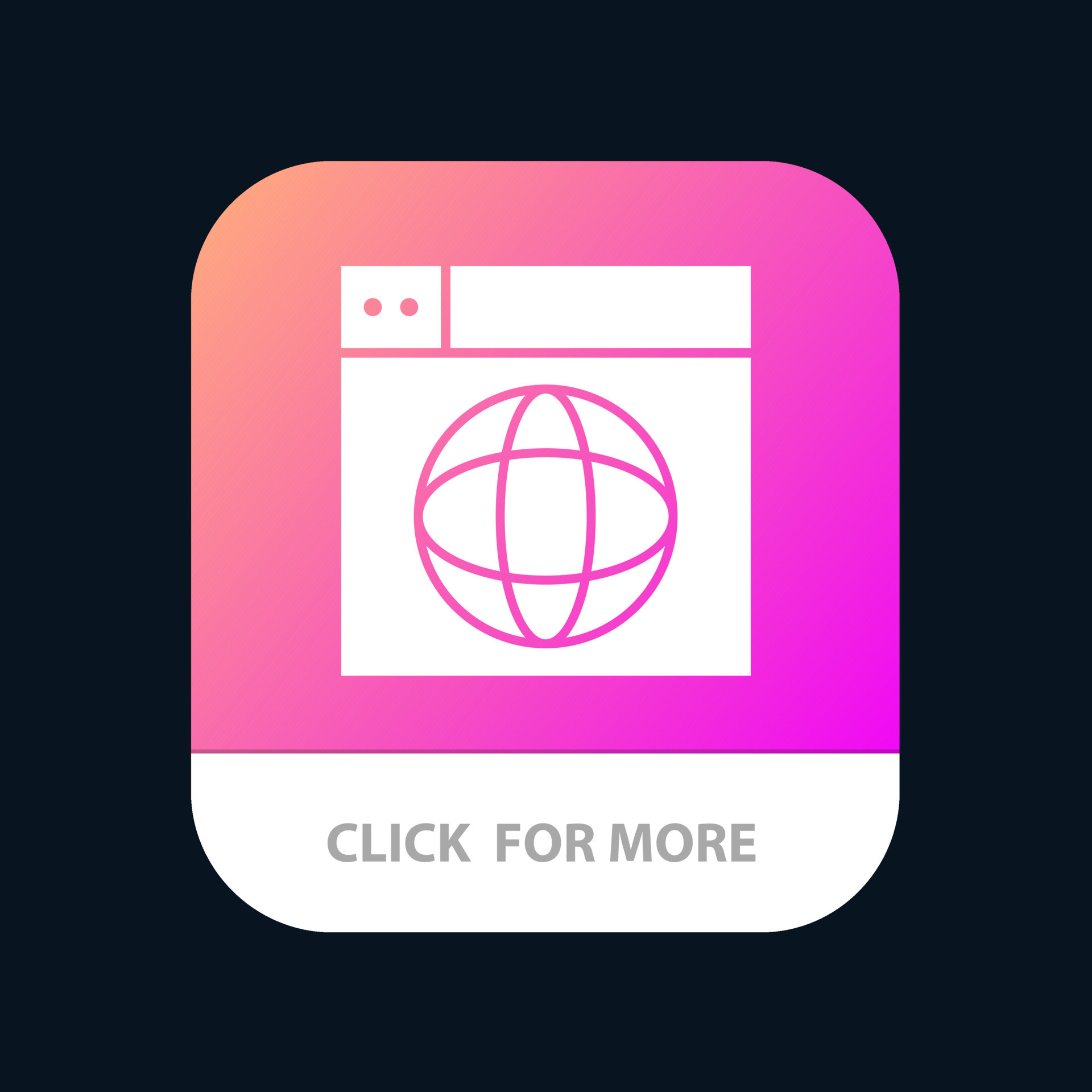 Web Design Internet Globe World Mobile App Button Android And Ios Glyph Version 17968849 Vector