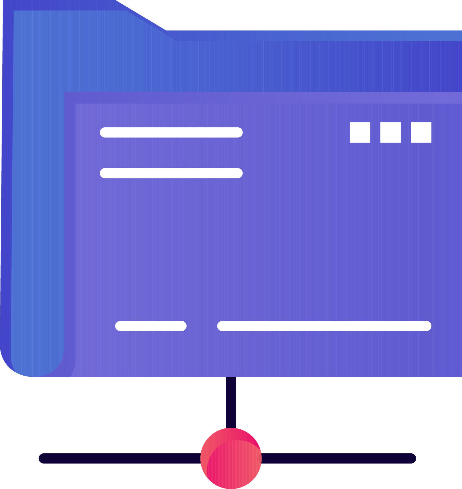 Folder Data Server Storage Flat Color Icon Vector Icon Banner Template 17968985 Vector Art At