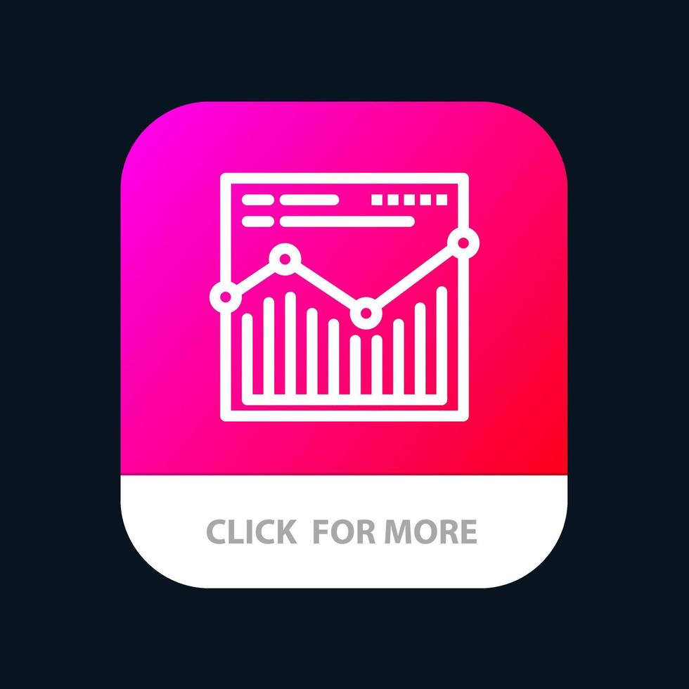 Analysis Web Website Report Mobile App Button Android And Ios Line Version 17969249 Vector Art