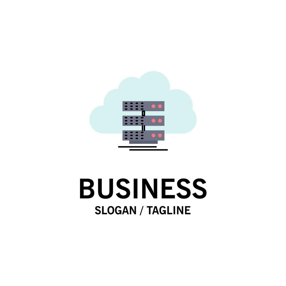 Cloud Storage Computing Data Flow Flat Color Icon Vector 17970178