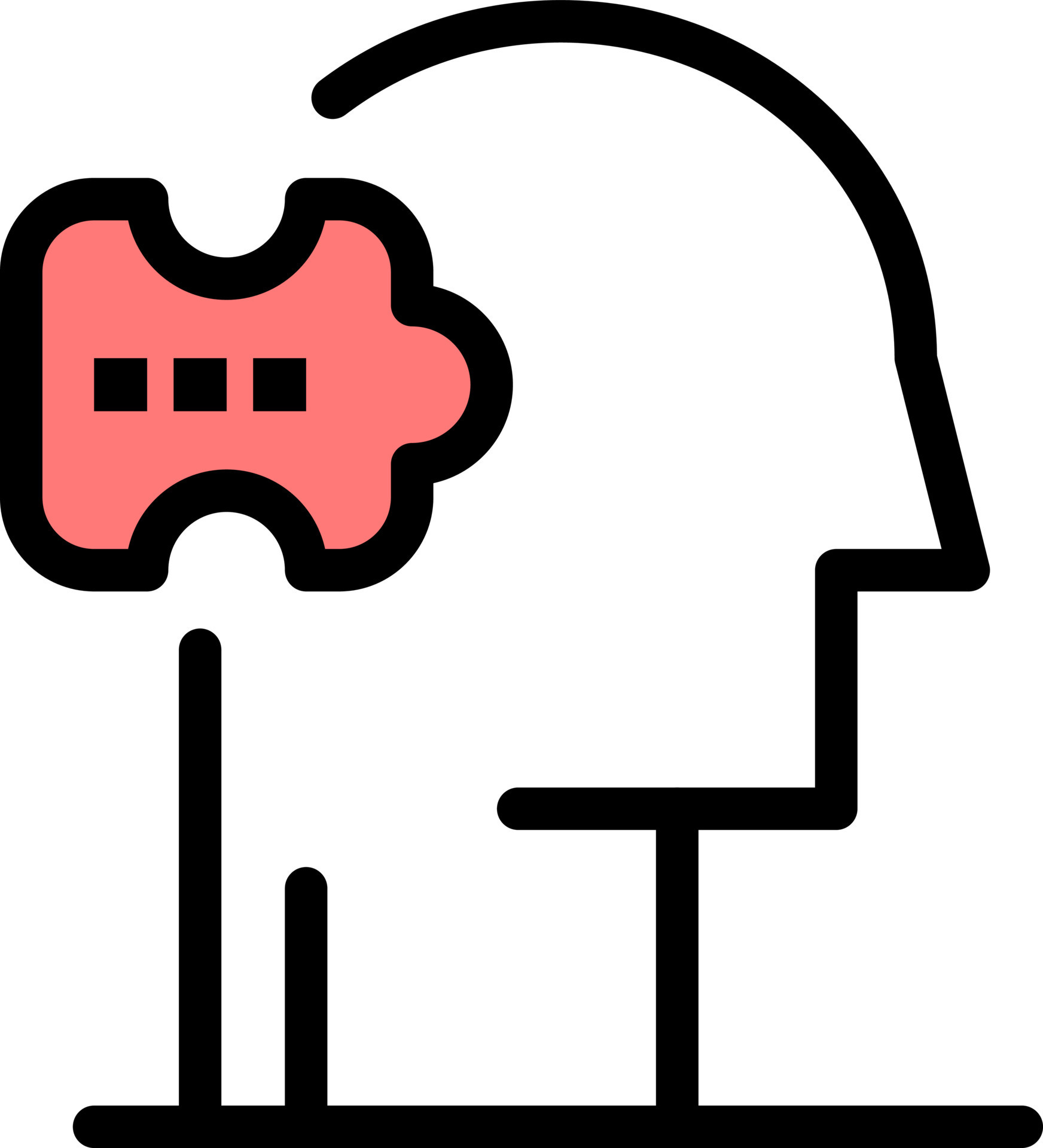 Psychiatry Psychology Solution Solutions Flat Color Icon Vector icon ...