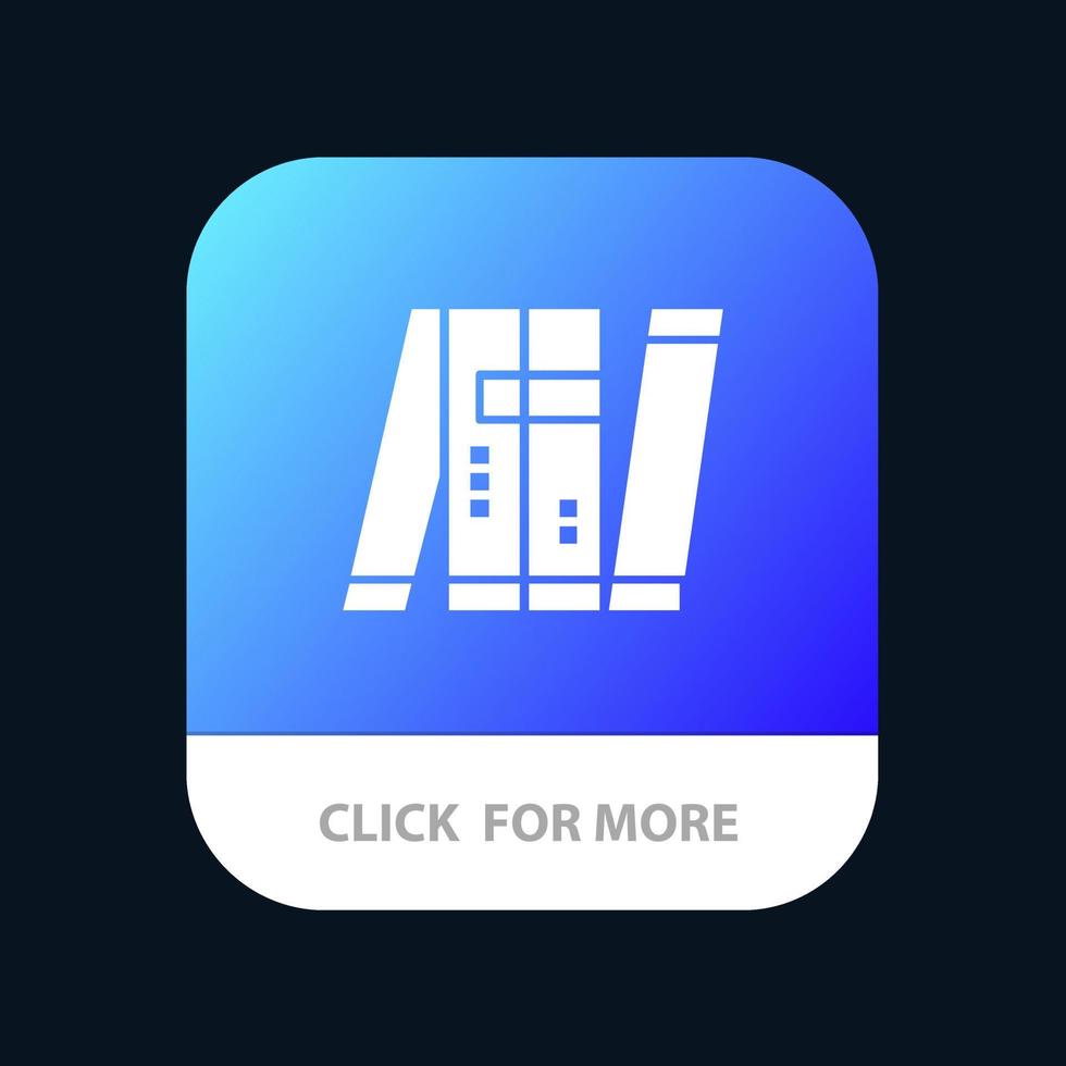 Artificial Autonomous Bot Intelligent Military Mobile App Button Android and IOS Glyph Version ...