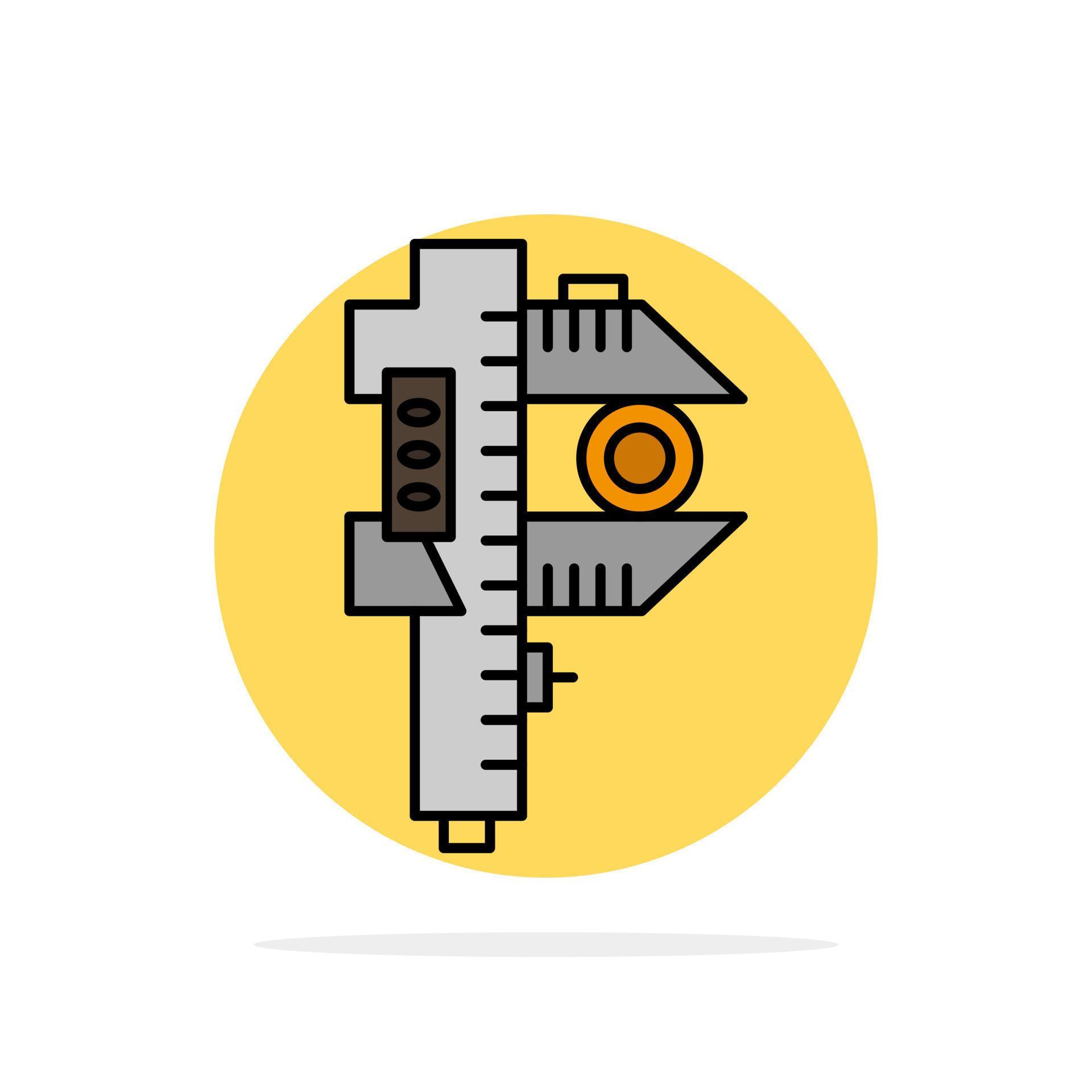 Measuring Accuracy Measure Small Tiny Abstract Circle Background Flat Color Icon 17971816 Vector