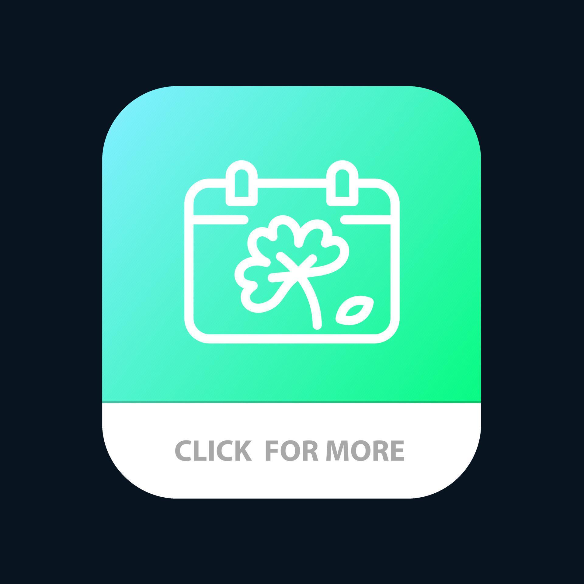 Calendar Flower Day Spring Mobile App Button Android And Ios Line